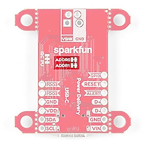 SparkFun Power Delivery Board - USB-C (Qwiic) Effectively Manage Power Distribution Achieve Higher voltages 5-20V Up to 100W of Power Output Current up to 5A Reversible USB-C Connection No Soldering