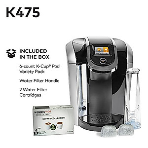 Keurig K475 Coffee Maker, Single Serve K-Cup Pod Coffee Brewer, Programmable Brewer, Black