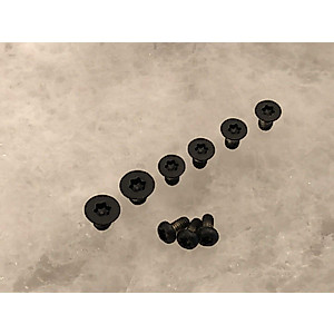 Black Scale, Pivot & Pocket Clip Screws for Spyderco Manix 2 G10 Handle Set of 9