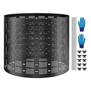 VEVOR Compost Bin 220 Gallon, Outdoor Expandable Composter, Easy to Setup & Large Capacity Composting Bin, Fast Creation of Fertile Soil