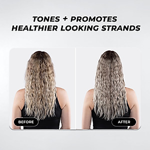 XMONDO Hair Supernova Blonde Toning Reparative Mask | Vegan Formula Reduces Unwanted Brassy & Yellow Tones on Blonde, Highlighted, and Gray Hair | 8 Fl Oz, 1-Pack