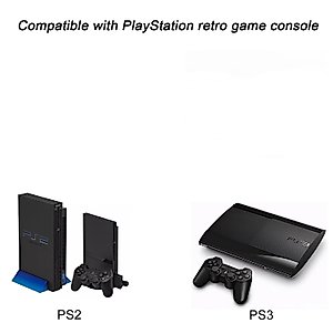 PS2 to HDMI Converter (with Ypbpr HD Signal 100% Enhance Video Quality) Compatible with PS 2/ PS 3 Convert PS2 to HDMI Signal of Modern HDTV/Monitor/Projector