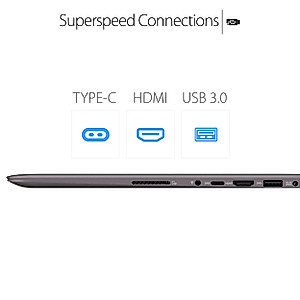 ASUS ZenBook Flip UX360UA 13.3-inch Touchscreen Convertible Laptop, Core i7, 16GB, 512GB SSD, Windows 10, Fingerprint Reader