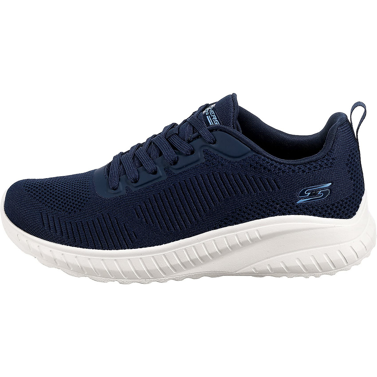 Skechers Women's Bobs Squad Chaos – Face Off Sneaker, Navy, 5 Wide