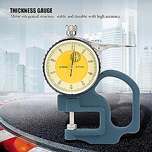 Digital Thickness Gauge Meter Paper Metal Card High Precision Pointer Display Caliper Electronic Micrometer Measuring Tool 0-0.4''(0-10mm)