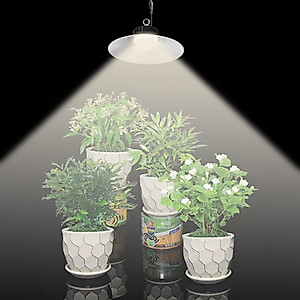 Solar Powered Grow Light Full Spectrum Growing Lamp 139 LEDs for Outdoor Indoor Garden Greenhouse Potted Various All Stage Plants Waterproof Hanging Sunlike Growth Lights, Auto On Off, Remote Control