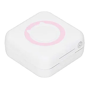 Cuifati Mini Printer Thermal Portable Wireless Bluetooth Label Wrong Question Printing 200dpi Phone Photo Printer (Pink)