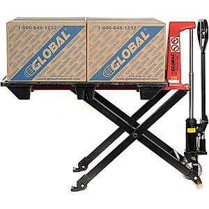 Global Industrial Manual High Lift Skid Jack Truck, 27 x 45, 2200 Lb. Capacity