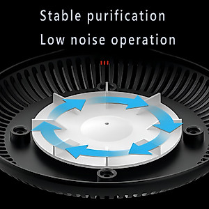 Yinhamnl Smokeless Ashtray, 2 in 1 Air Purifier Multifunctional Smokeless Ashtrays with Filter, Purifier Ashtrays for Cigarettes Car Indoor (Grey)