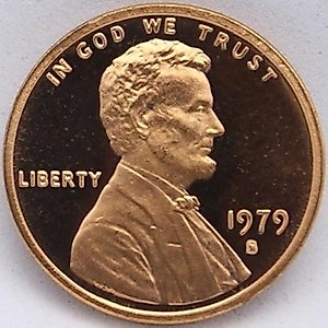 1979-S T1 Lincoln Cent - Proof Type 1 -"Filled S"