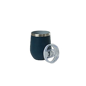 Sip+Sea Antiqua 12 oz Stainless Steel Ceramic Lined Wine Tumbler with Lid | Stemless | Double Wall Vacuum Insulated