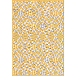 Jill Zarin Outdoor Collection Area Rug - Turks and Caicos (2' 2" x 3' Rectangle Yellow Ivory/Ivory)