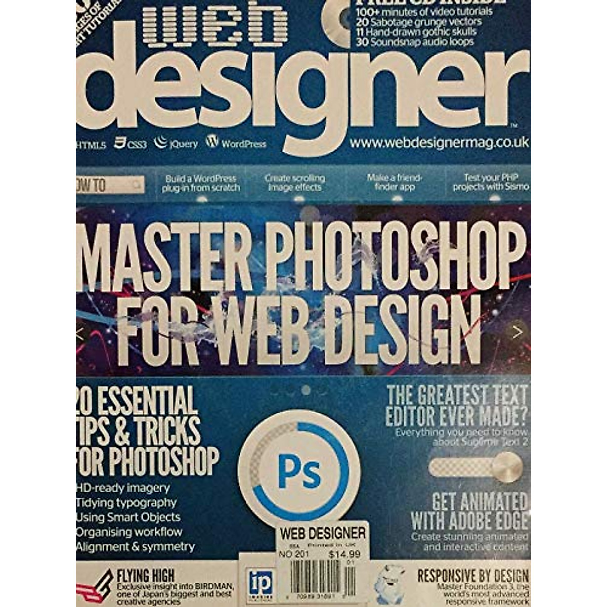 WEB DESIGNER MAGAZINE, NO. 201 ^