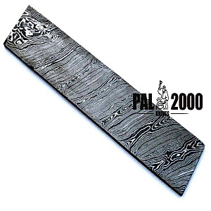 PAL 2000 KNIVES Billets Pattern Bar - Custom Damascus Steel Billet - Handmade Damascus Steel Bar - Twist Pattern Blank Blade - 15"x2"x2 mm (9920)