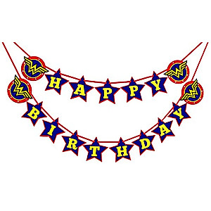 Seyal® W Woman Happy Birthday Banner