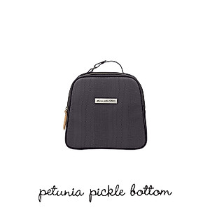 Petunia Pickle Bottom Tandem Bottle & Lunch Tote | Perfect for Bottles, Snacks & Wireless Pump | Holds up to Three Regular Sized Bottles | Insulated Lining & Easy to Clean | Carbon Cable Stitch
