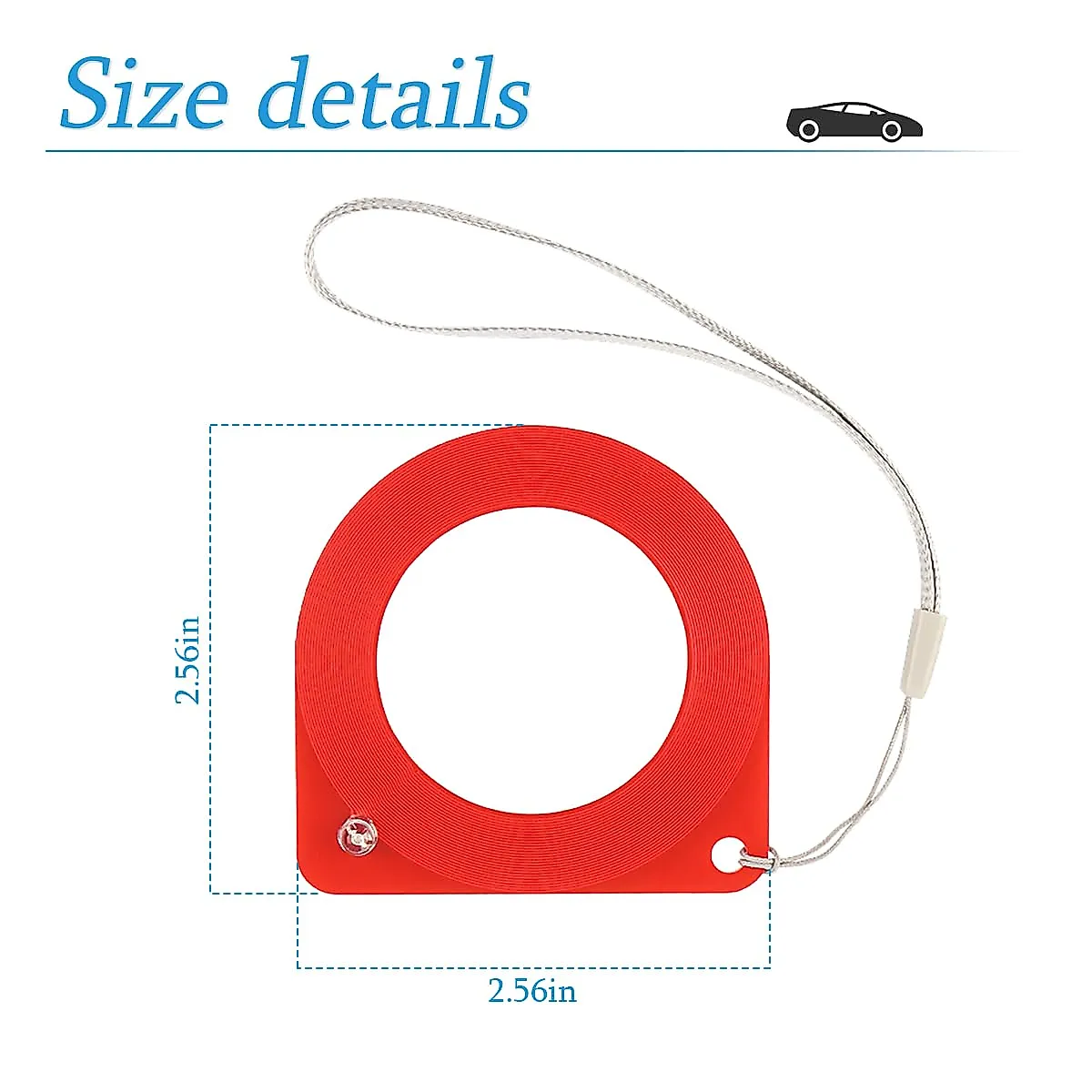 AUCELI Car Key Test Coil, 2 PCS Automotive Induction Signal Detection Card, Car Key Lock Chip Coil Tester, Anti-Theft Auto Diagnostic Tool, Automatic Induction Signal Detector, Fast Checking