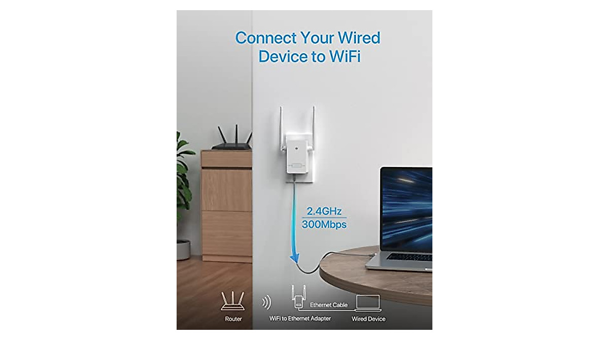 BrosTrend WiFi to Ethernet Adapter - Connect Wired Devices