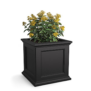 Mayne 5825B Fairfield Planter, 20-Inch, Black
