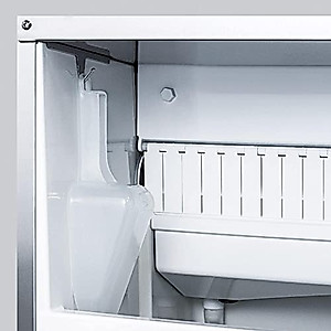 Summit BIM68OSPUMP Commercially Listed Outdoor Ice Maker with 62 lb Daily Production 26 lb Storage Professional Handle Ice Scoop in Stainless Steel