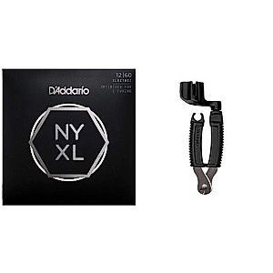 D'Addario NYXL1260 Electric Guitar Strings, Extra Heavy, 12-60 and Pro-Winder String Cutter Bundle