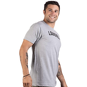 Ann Arbor T-shirt Co. Louisville | Classic Retro City Grey Style Kentucky Bluegrass Derby Men's or Women's Tee - Adult, XX-Large