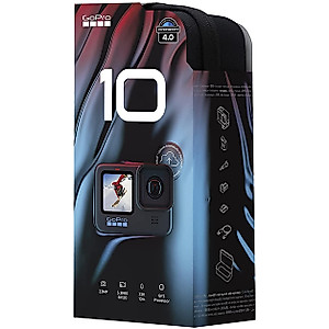 Pixel Hub GoPro HERO10 Hero 10 Camcorder Black - Extreme Bundle Includes: Sandisk Ultra 64GB microSD, 2X Extra Batteries, Charger, Underwater Housing, Selfie Stick, Gripster, Carry Case and More