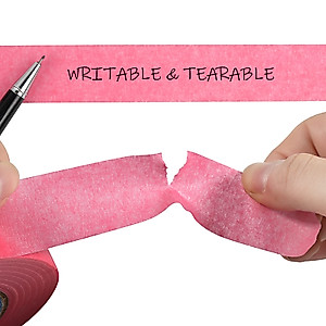 KIWIHUB Pink Painter's Tape,1" x 60 Yards - 14 Day Easy Removal Decorative Masking Tape for Painting,Labeling,DIY Crafting,Decoration and School Projects