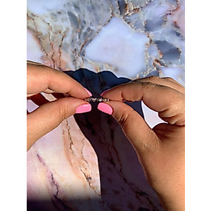 SILVERCLOSEOUT Rhodium Plated Sterling Silver Womans Cz Cubic Zirconia Thin Stacking Eternity Band Ring- Size 7