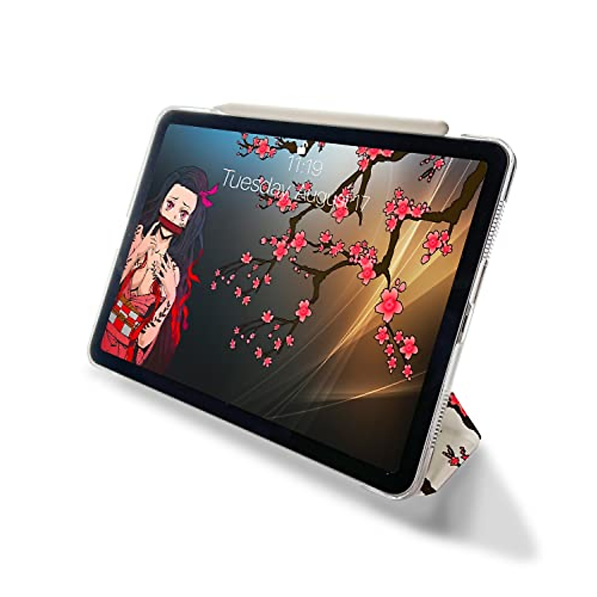 Cute Anime Kawaii Girl Sakura Case Compatible with All Generations iPad Air Pro Mini 5 6 11 inch 12.9 10.9 10.2 9.7 7.9 Plastic Fabric Cover Slim Smart Stand SN1010 (8.3" Mini 6th gen)