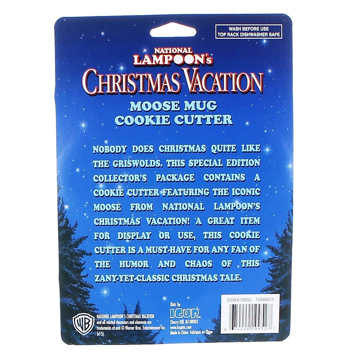 ICUP Moose Mug Cookie Cutter, 4.5", Red