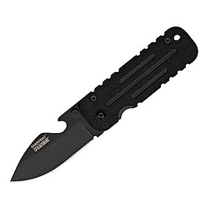 BLACKHAWK HAWKPOINT Compact Folding Knife, 2-1/4” 9CRMOV18 Blade with G10 Handles. With Bottle Opener and Tip-Up Carry Pocket Clip (BH15HP01BK)