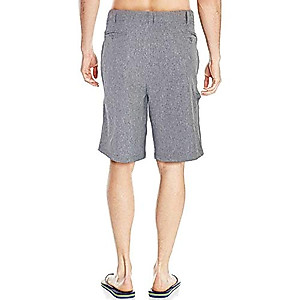Facitisu Mens Waterproof Amphibian Workout Shorts Casual Athletic Golf Short Pants (Grey, 34)