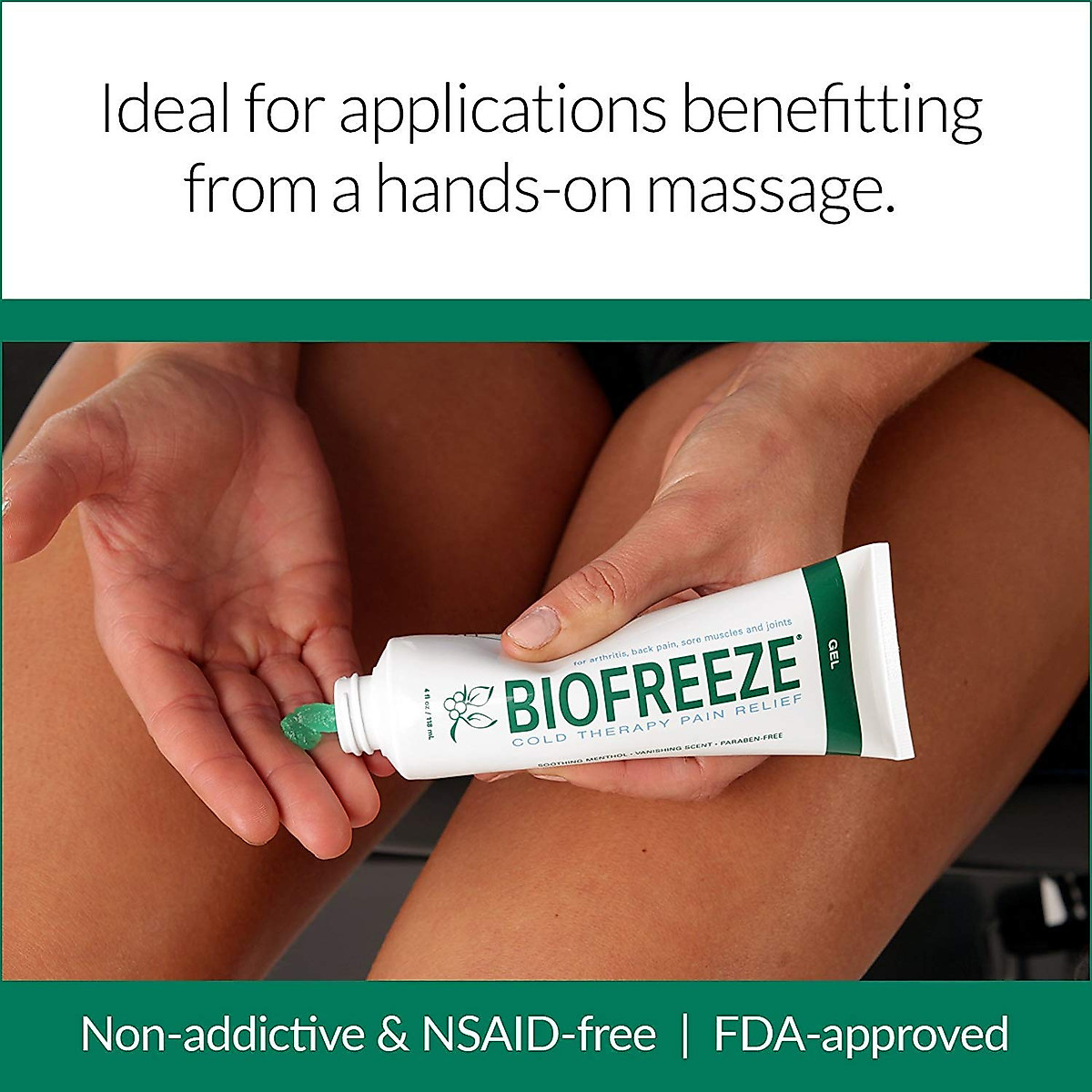 Biofreeze-13529 Pain Relief Gel, 4 oz. Tube, Pack of 2 (Packaging May Vary)