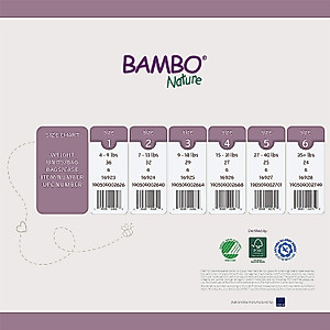 Bambo Nature Premium Baby Diapers (SIZES 0 TO 6 AVAILABLE), Size 2, 32 Count