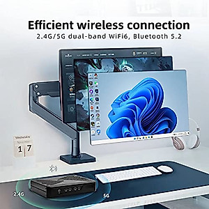 BASOARO Gaming Mini PC Windows 11, Gaming Desktop PC Core i9 11900, 32G RAM 512G SSD, HD/DP/DVI, Support 8K, Gigabit Ethernet, USB3.0, USB 2.0, Dual Band WiFi, BT, Micro PC for Gaming