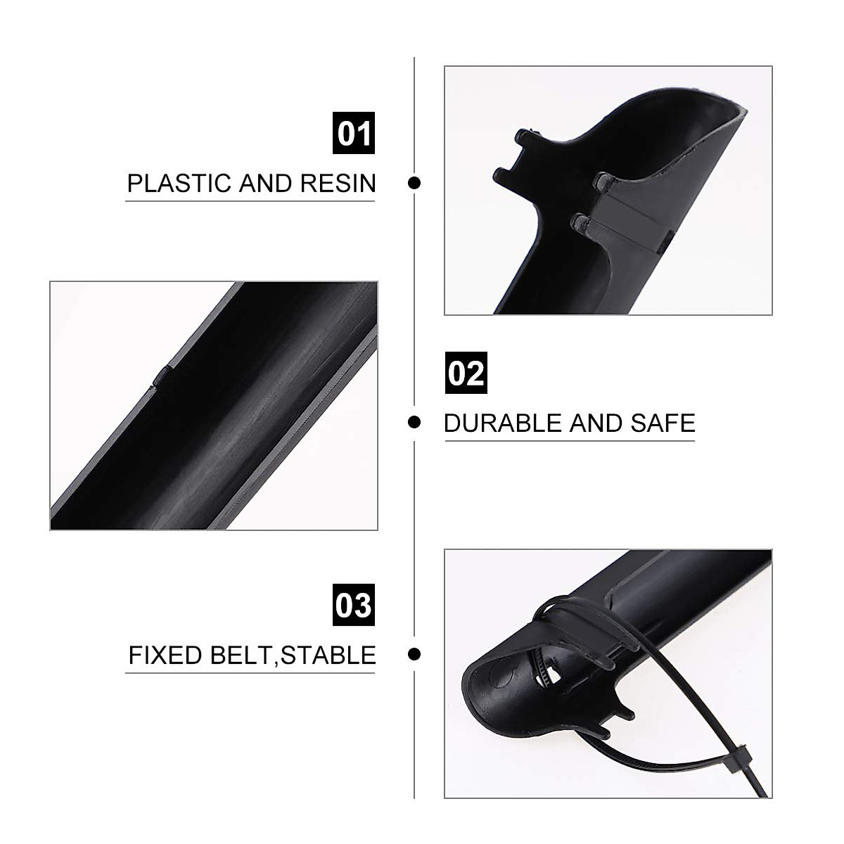 VOSAREA 4 Sets Bicycle Chain Guard Chainstay Protector Bike Chain Sticker Bike Chain Guard Sticker Cycling Equipment Sticker for Kids Bike Chain Guards Child Supplies Mountain Bike Plastic