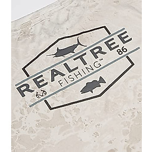 Staghorn Realtree Fishing Ss Graphic Camo Tee, White, L