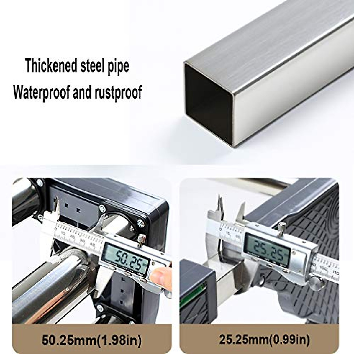 Heightening Stainless Steel Shelf Holder Washing Machine and Refrigerator Stand 24-27cm A Tumble Dyer Floor Trays Extendable Appliance Base for Vertical Air Conditioner -4 Legs