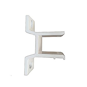 ALEKO Replacement Wall Mounting Bracket for Retractable Awnings - White Lot of 2
