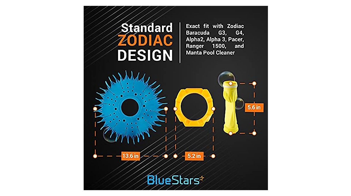 Pool Cleaner Replacement Kit for Zodiac & Manta Models | Blue Stars