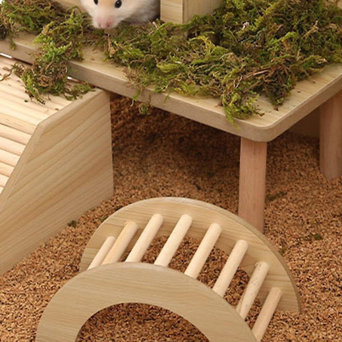 Ipetboom Hamster Toy Bridge Rat Ladders Hamster Ladder Hamster Toys Hamster Bridge Hamster Cage Ladder Chinchilla Climbing Toy Chinchilla Bridge Toy Chinchilla Training Ladder Hamster Stuff