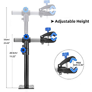 ROCKBROS Bike Repair Stand Wall Workbench Mount Rack Workstand Clamp Height Adjustable Home Bicycle Maintenance Rack for Road Mountain Bikes