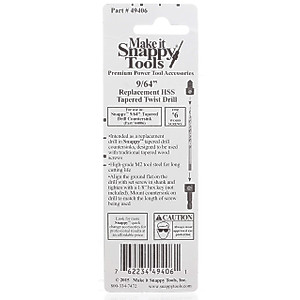 Make it Snappy Tools Replacement 9/64 Inch HSS Tapered Drill (Replaces Part # 49409) #49406