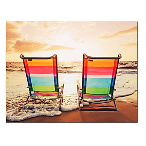 Small World Greetings Beach Note Cards 24 Count - Blank Inside with Envelopes - A2 Size (5.5" x 4.25") - Perfect All Occasion Beach Stationery for Thank You, Birthday, and More