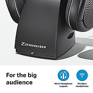 Sennheiser RS 135 On-Ear Wireless RF Headphones with Charging Cradle