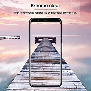 [4 Pack] OMOTON Google Pixel 4 XL Screen Protector, Tempered Glass Screen Protector for Google Pixel 4XL 2019 Released with/Alignment Frame/Scratch Resistant/Bubble Free