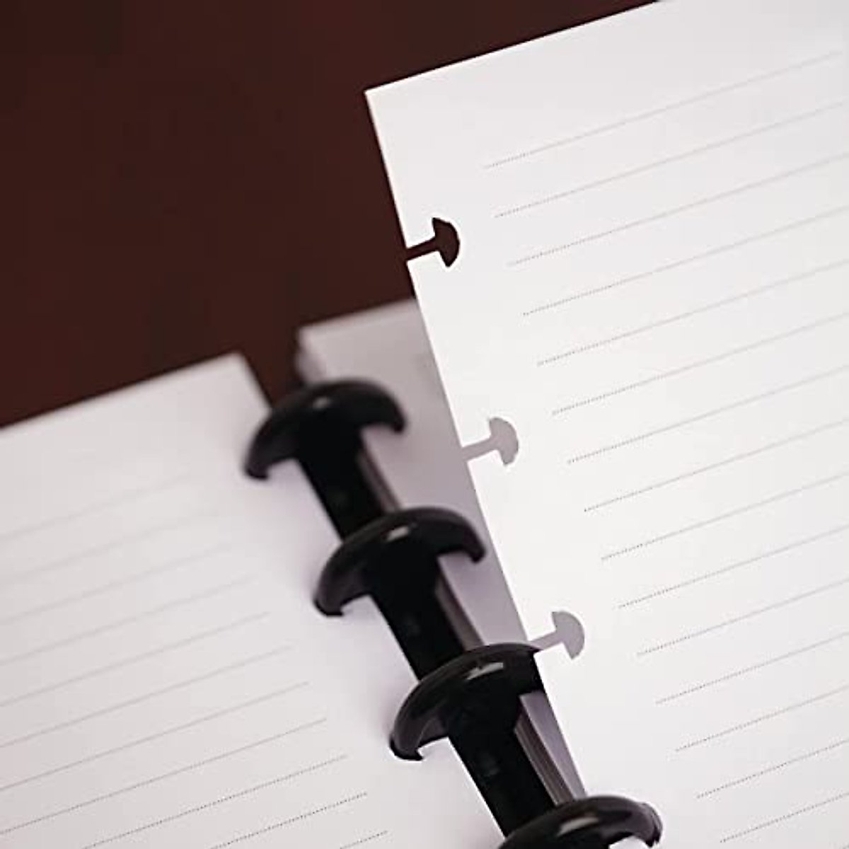 Junior Size Refills Paper, A5 Loose Leaf Paper for TUL Custom Note-Taking System Discbound Notebook Planner Inserts, White, Total 100 Sheets/200 Pages, College Ruled, 5.5 X 8.5 Inch