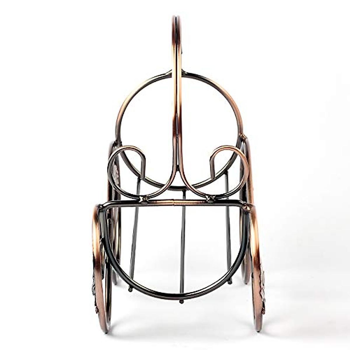 Muellery Decorative Wine Bottle Holder Single Bottle Tabletop Countertop Centerpiece Décor Carriage Design TPKZ37724