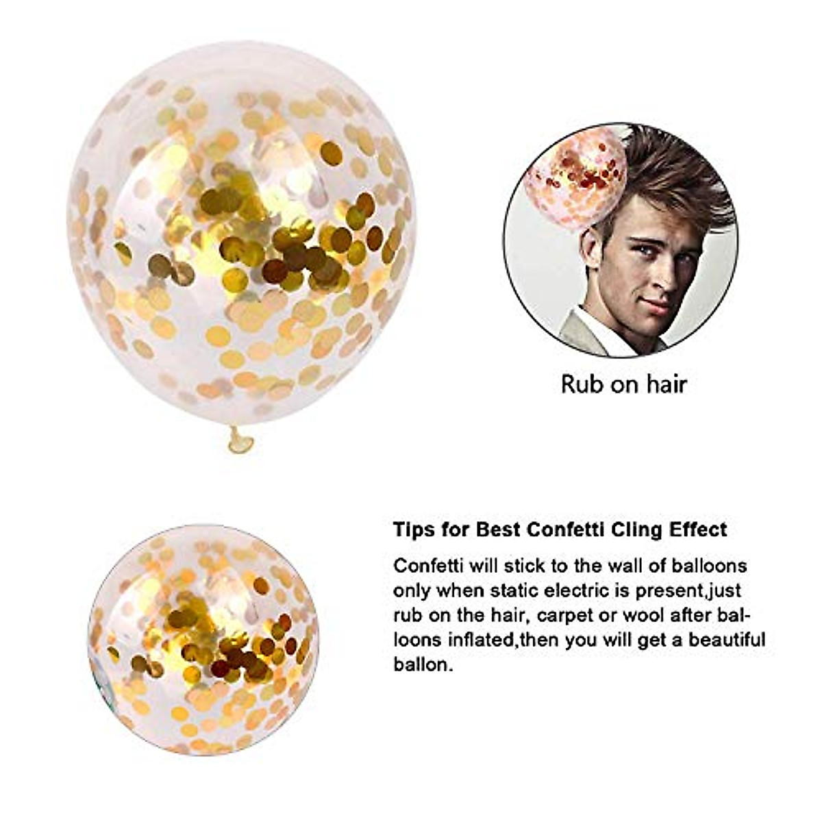 Burgundy and Gold Balloons Garland 127 pcs Confetti Metallic Pastel Latex Balloons kit for Baby Shower Birthday Christmas Graduation or Friend & Family Party Decorations.